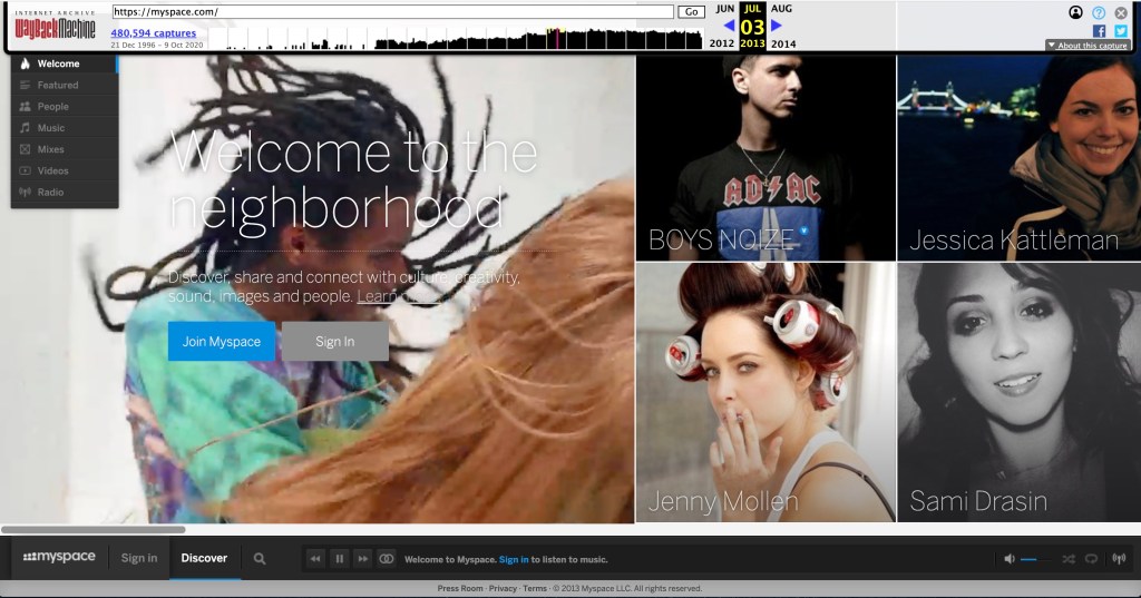 How myspace Used Its Space – Cultural History of the Internet