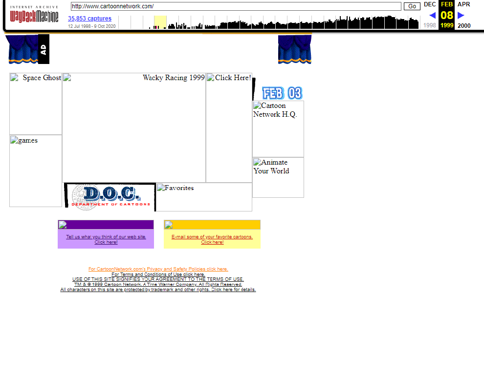 Cartoon Network: Then and Now – Cultural History of the Internet