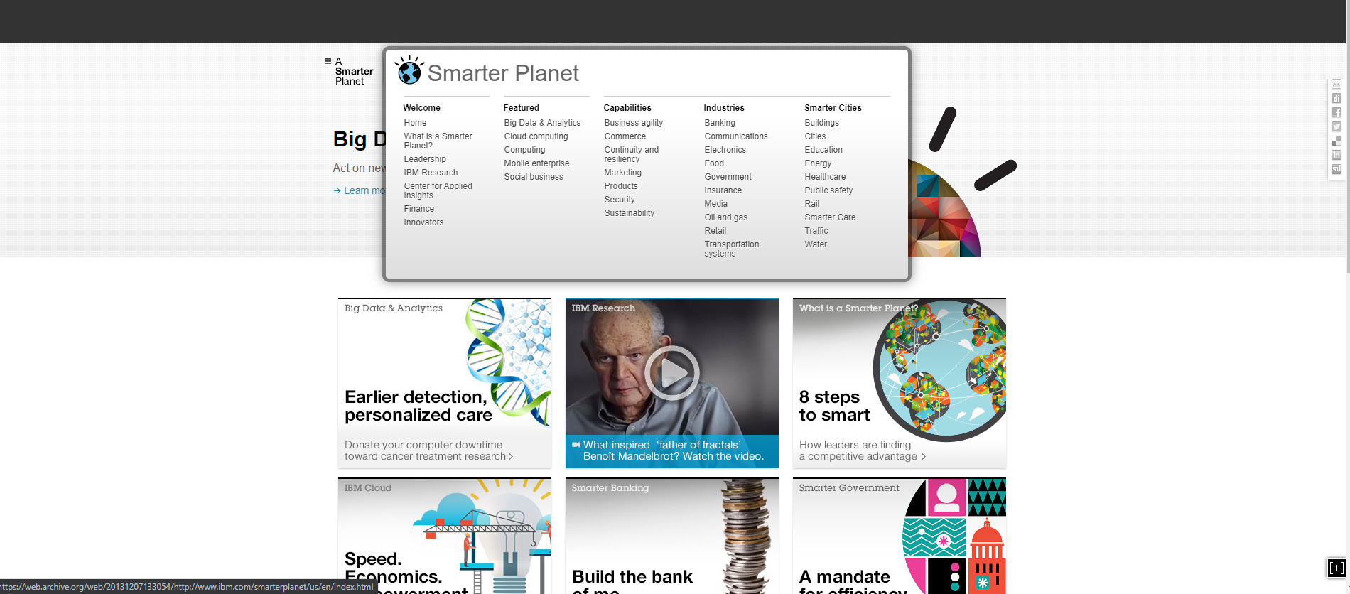 IBM’s Website Evolution 1996-2013 – Cultural History of the Internet