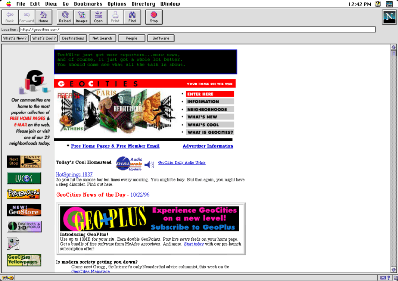 A4 Identity and Consumption: Archaelogy of a GeoCities Site – Cultural ...