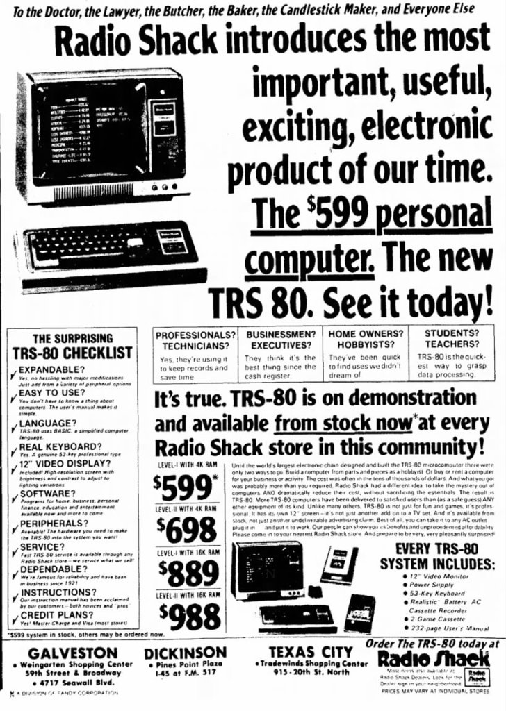 It’s a Bird! It’s a Plane! It’s… the TRS-80 Micro Computer System ...