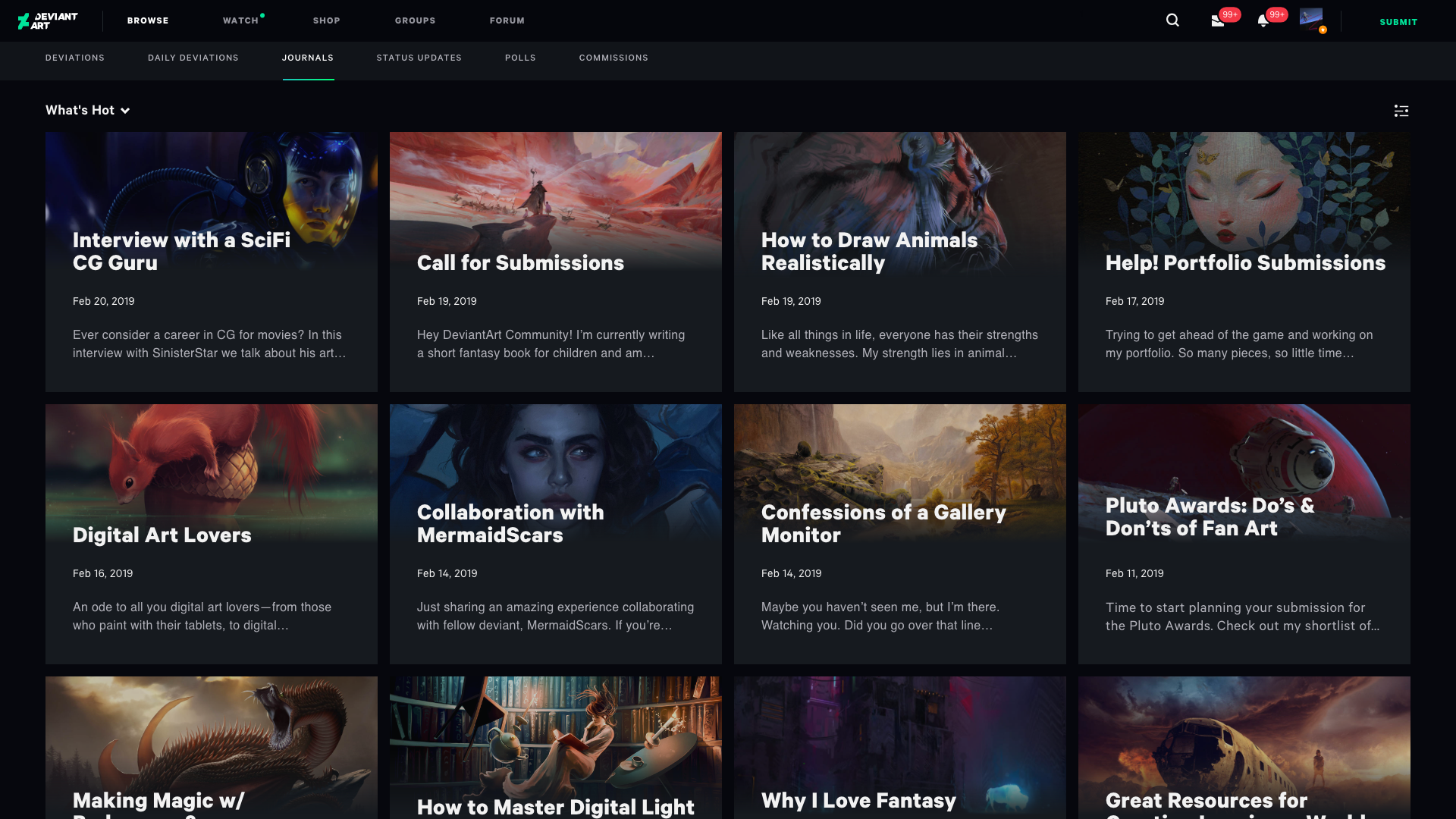 DeviantArt – Cultural History of the Internet