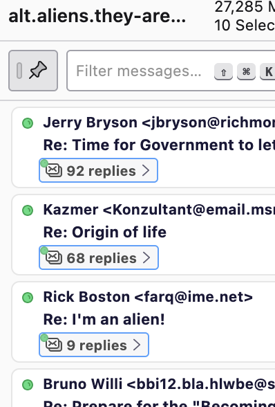 Usenet and Community Moderation: “alt.aliens.they-are-here” – Cultural ...